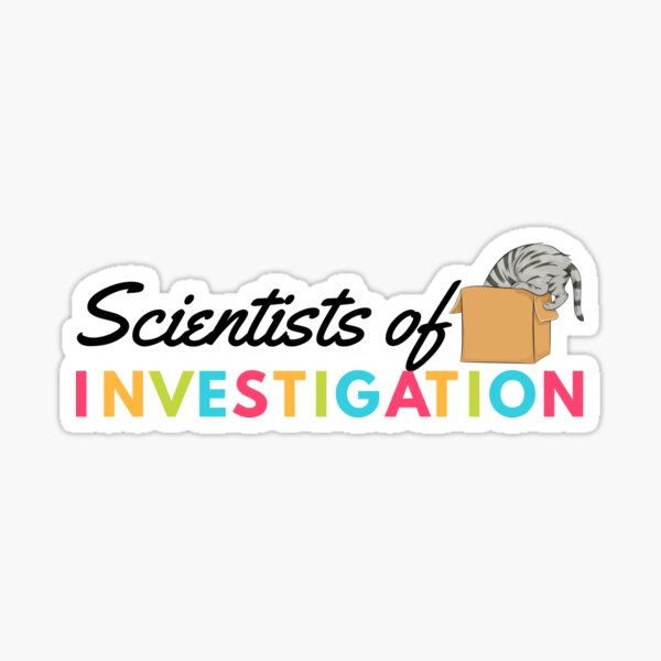 "Scientists of Investigation" Sticker for Sale by KawaiiBeePrint ...
