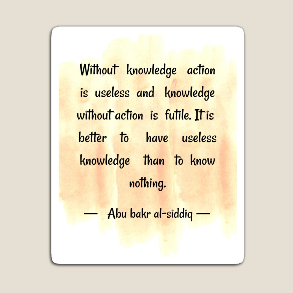 Without Knowledge Quote