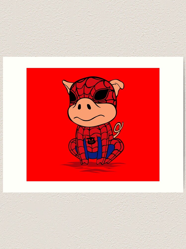"Spider-Pig" Art Print by waldychavez | Redbubble