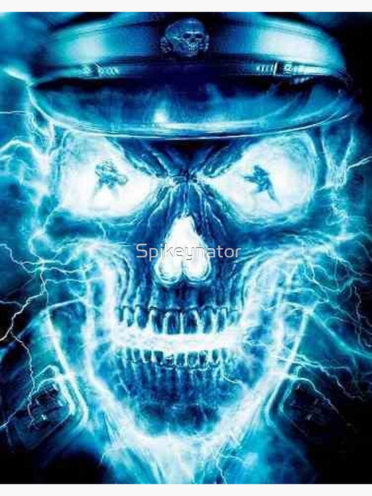 "Lightning Skull" Poster for Sale by Spikeynator | Redbubble