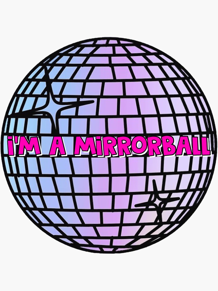 "taylor swift— folklore - mirrorball lyrics" Sticker for Sale by ...