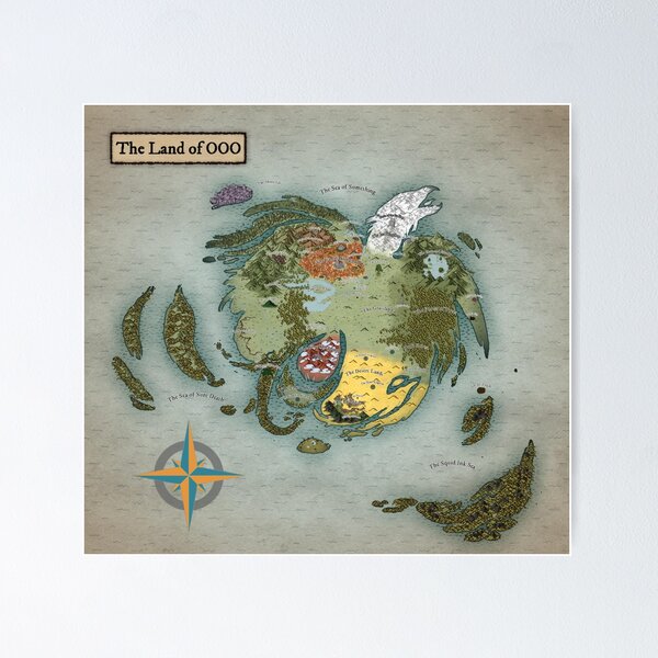 "The land of Ooo full map" Poster by The Cool Store | Redbubble