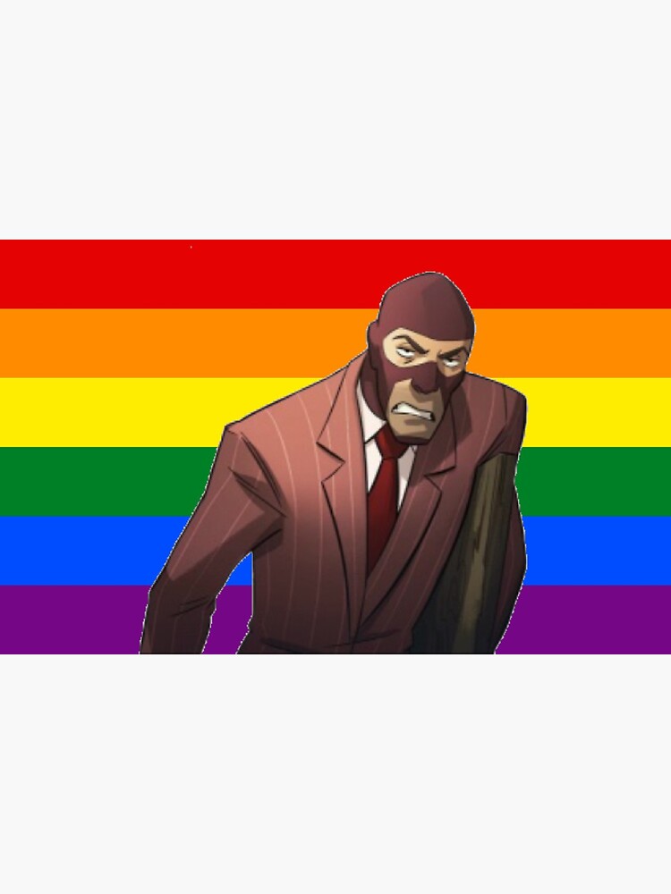 "Spy TF2 Rainbow Pride Flag" Sticker for Sale by JiggyJohnKramer ...