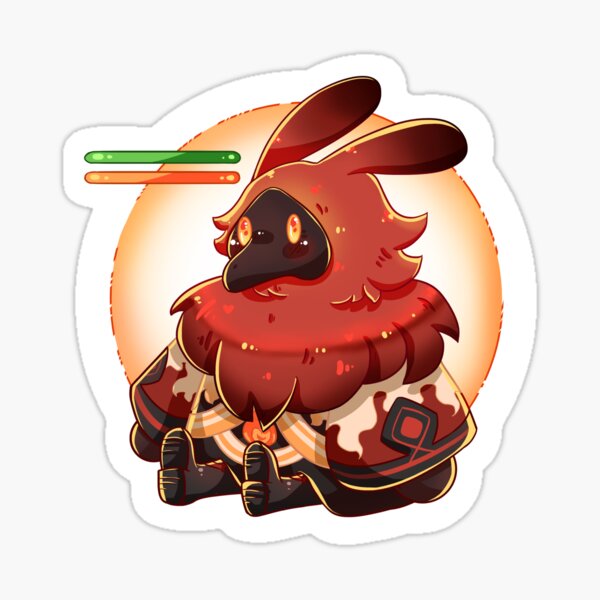 "Chibi Pyro Abyss Mage" Sticker for Sale by DoodlePalace | Redbubble