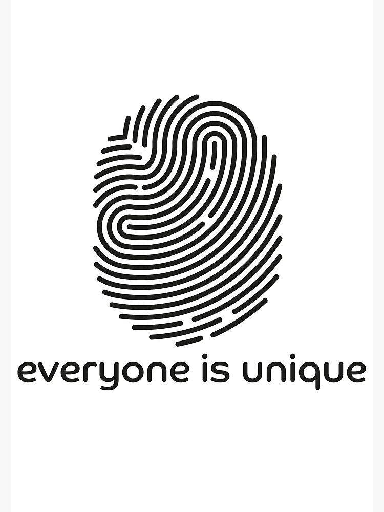 "EVERYONE IS UNIQUE Motif Design" Poster for Sale by MotifDesign ...