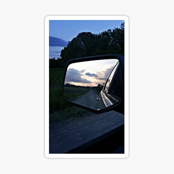 "Objects in mirror " Sticker for Sale by Sparksjoy19 | Redbubble