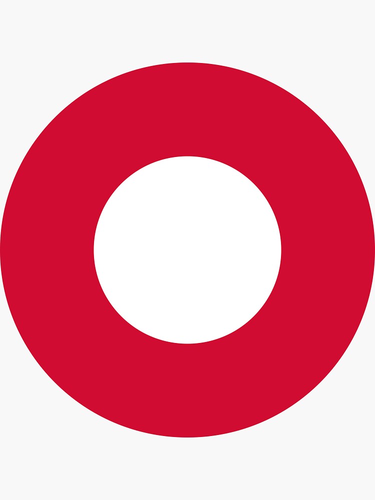 "Royal Danish Air Force - Roundel" Sticker for Sale by wordwidesymbols ...