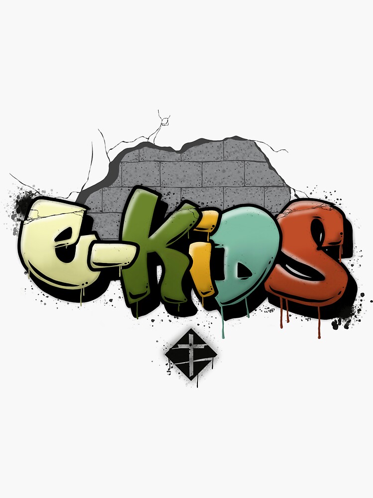 "eKIDS Graffiti " Sticker by EmmanuelShop | Redbubble
