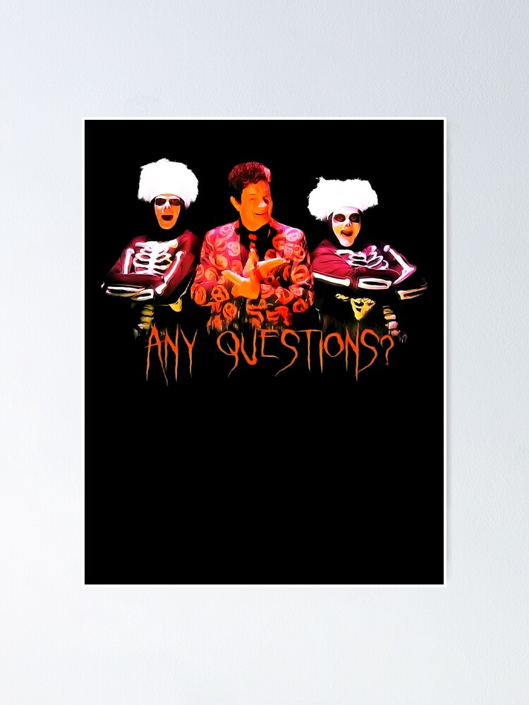 "David S Pumpkins - Any Questions" Poster for Sale by BLACKOPALl ...
