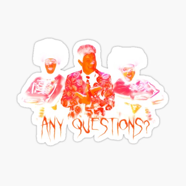 "David S Pumpkins - Any Questions" Sticker for Sale by BLACKOPALl ...