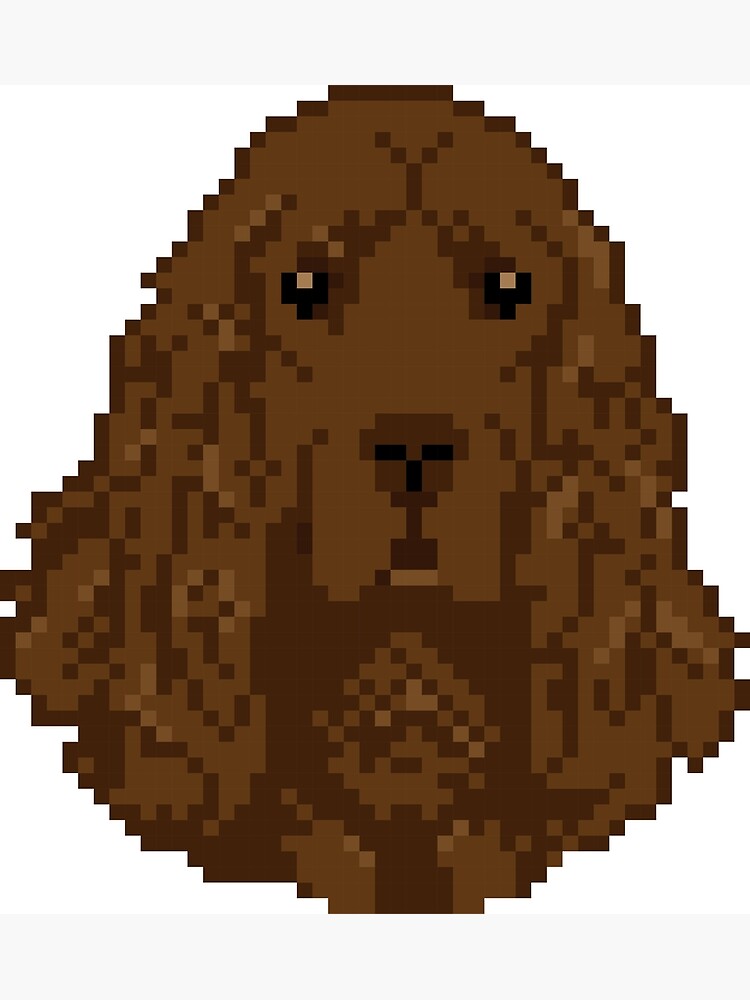 "Cocker Spaniel Dog - Pixel Art" Art Print for Sale by adlibcreative ...