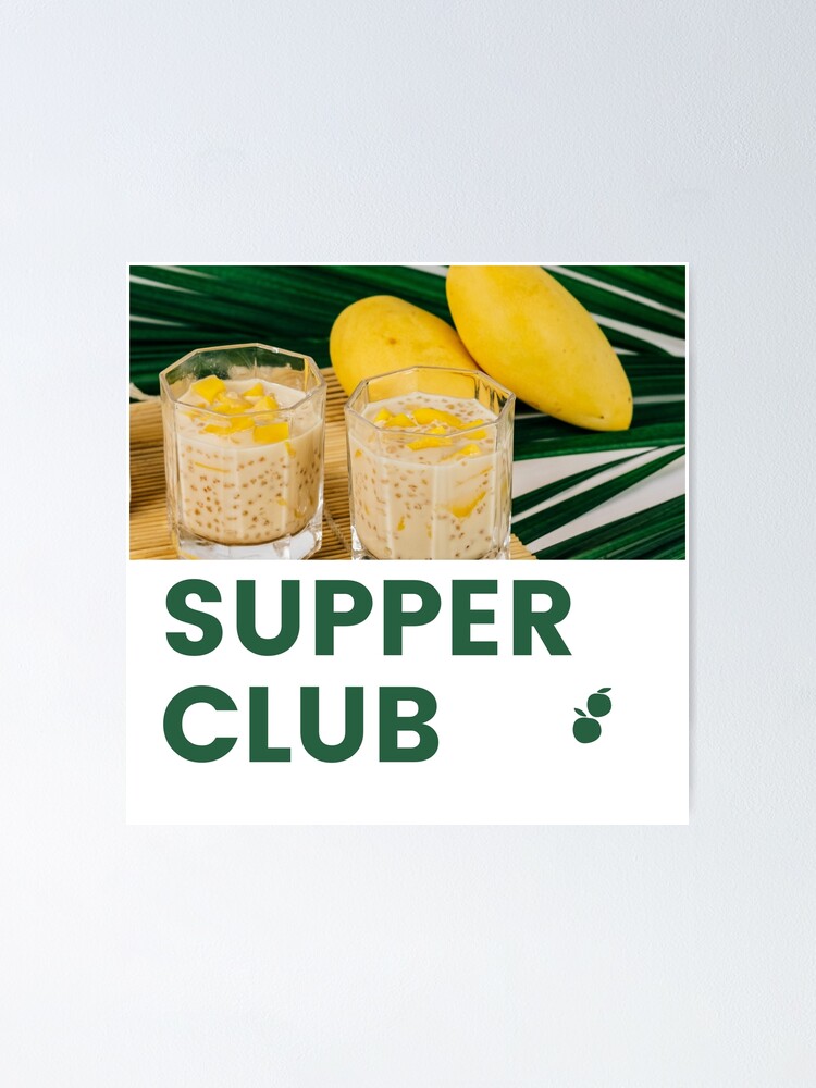 "SUPPER CLUB" Poster by CreativePC | Redbubble