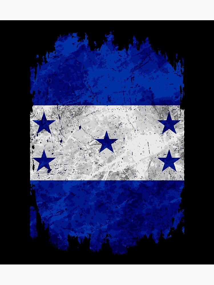 "Honduran Flag Distressed Catracho Motagua Bandera Honduras" Poster for ...