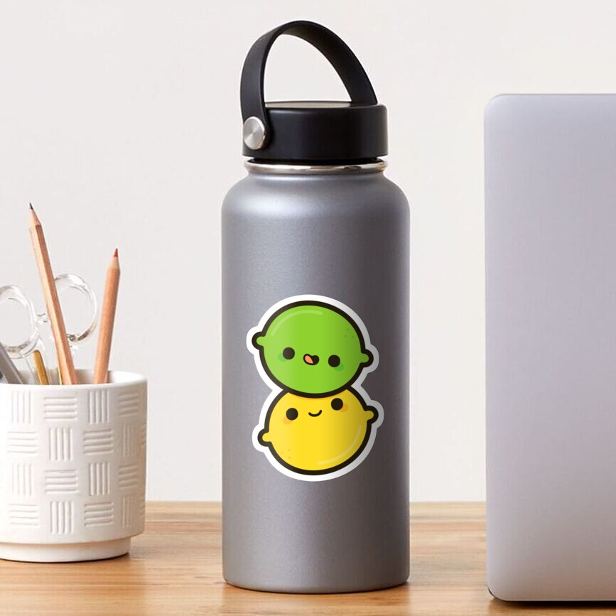 "Happy lemon and lime" Sticker for Sale by peppermintpopuk | Redbubble