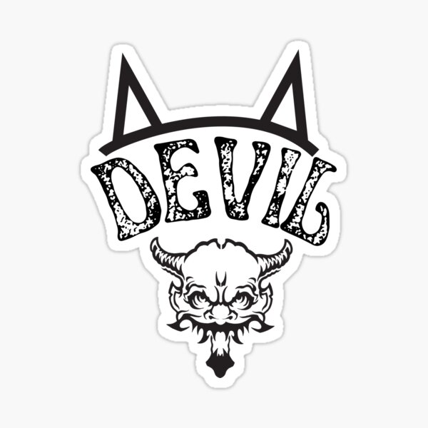 "Devil Design (Carousel)" Sticker for Sale by adnanshadmani | Redbubble