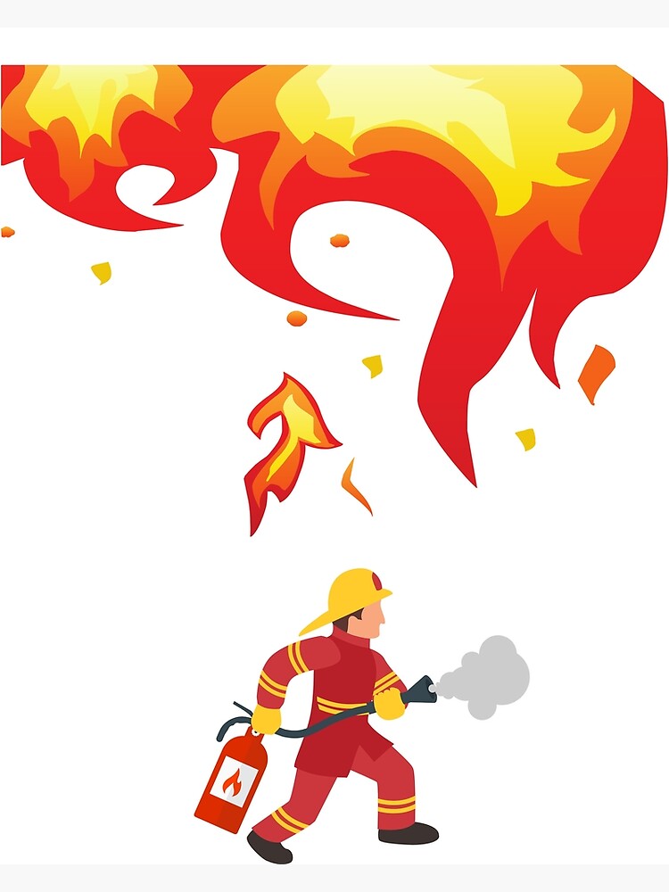 "Fire Rescue " Poster by NjambiEdwards | Redbubble