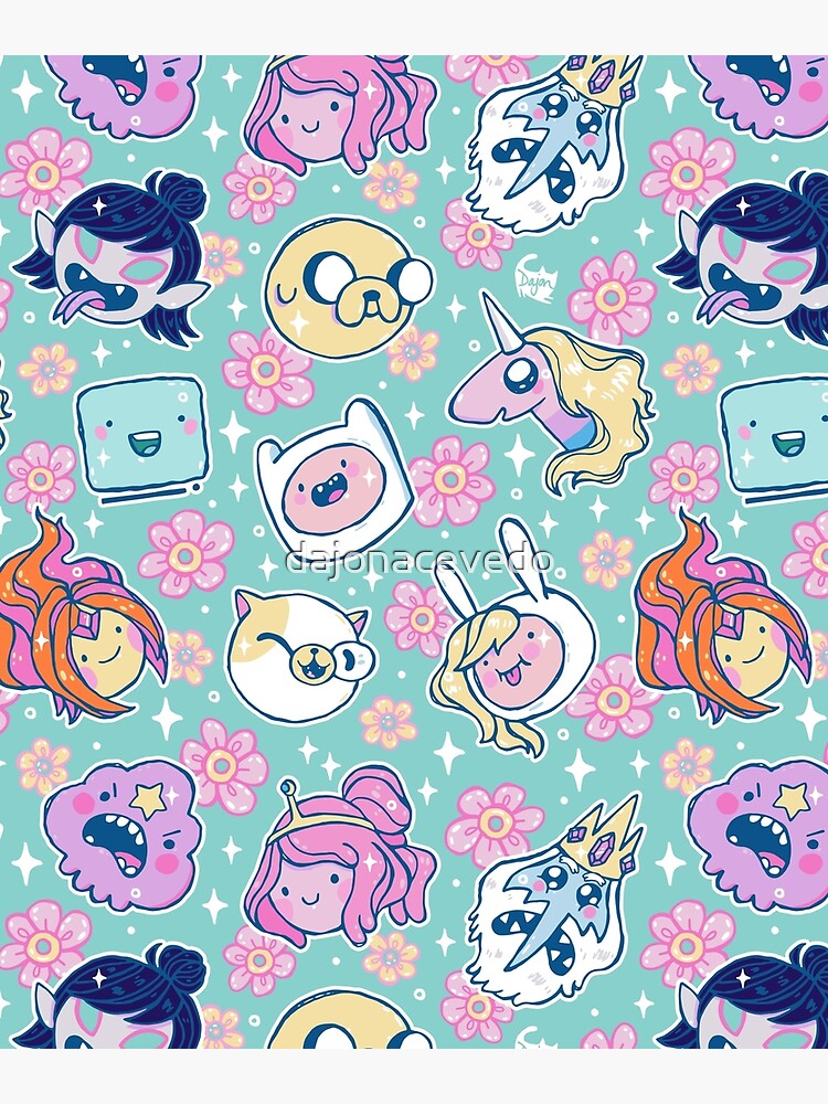 "Adventure Time Friends 1 - REMASTERED -" Art Print for Sale by ...