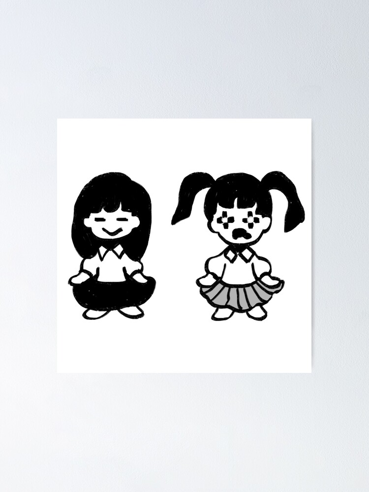 Póster «Dibujo monoe y monoko sprite yume nikki» de RansRoom | Redbubble