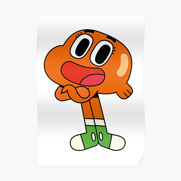 "cartoon gumbal" Poster by robiart | Redbubble