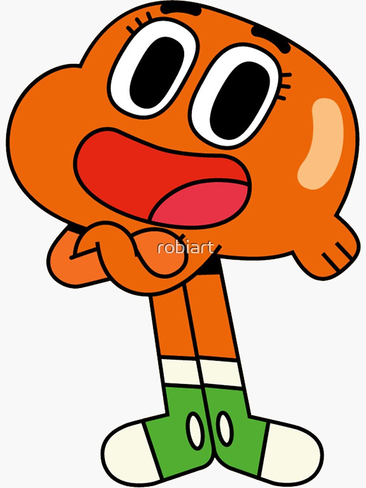 "cartoon gumbal" Sticker for Sale by robiart | Redbubble