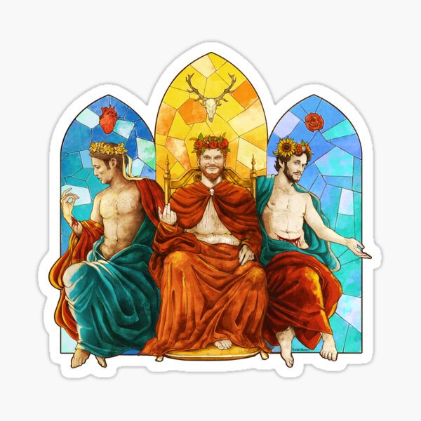 "Hannibal Holy Trinity" Sticker by FlyingRotten | Redbubble