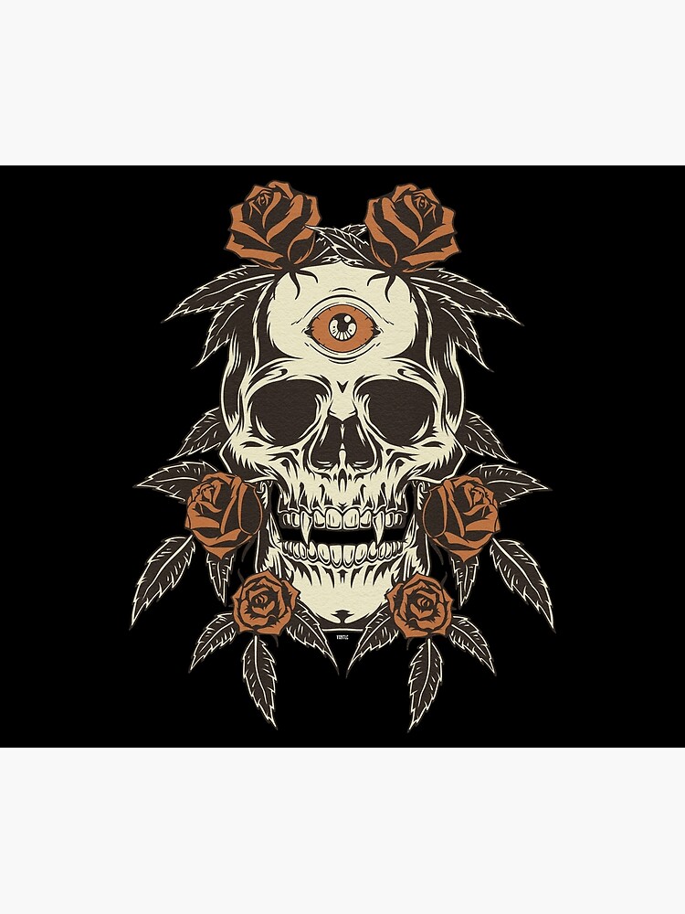 "Our Lady of Eyes and Roses Vampire Skull" Poster for Sale by VXNTLC ...