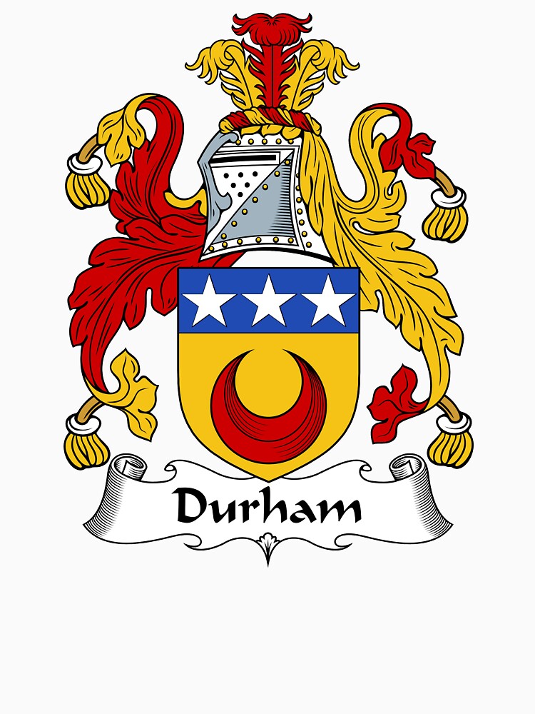 "Durham Coat of Arms / Durham Family Crest" Essential T-Shirt for Sale ...