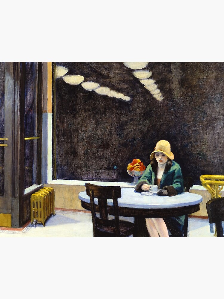 "Automat, 1927 by Edward Hopper" Poster by High-Resolution | Redbubble