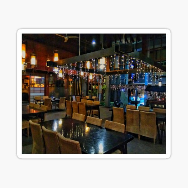 "Design Interior Restaurant" Sticker for Sale by NatureElements | Redbubble