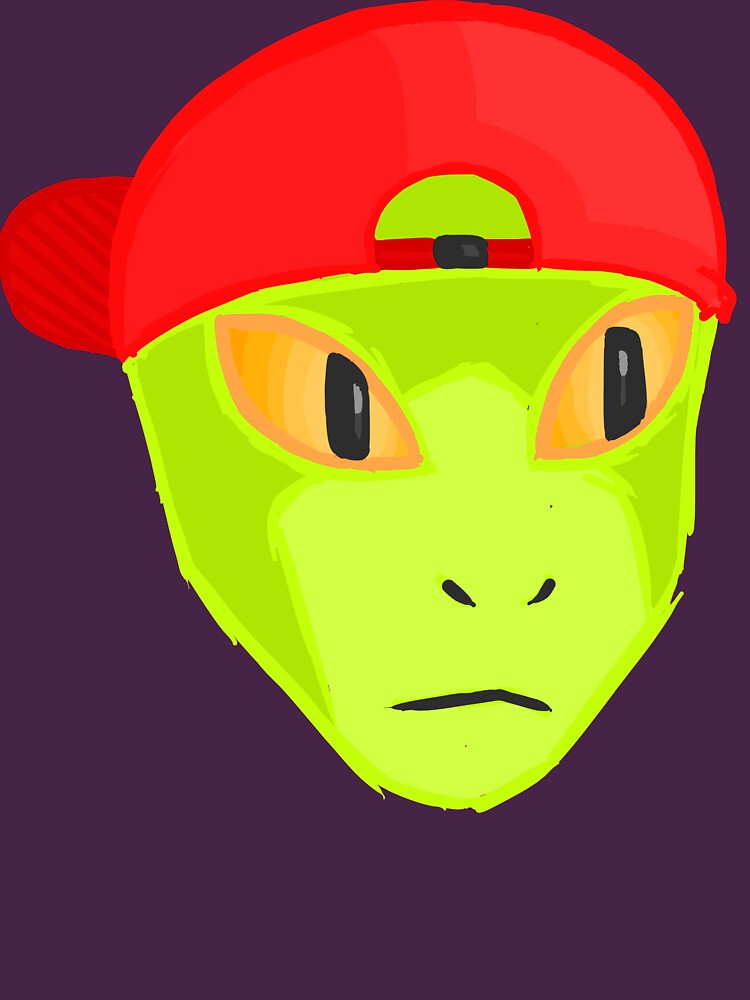"Alien Wearing Cap Tshirt Design" T-shirt for Sale by dustprince ...