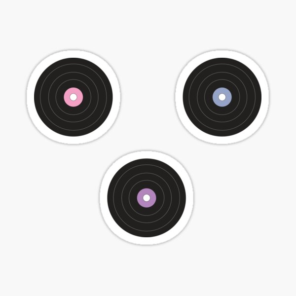 "Vinyl Records set" Sticker for Sale by JericaS | Redbubble