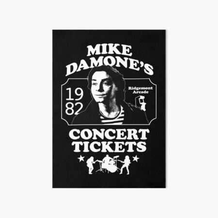 "Mike Damone s Concert Tickets Ridgemont Arcade" Art Board Print by ...