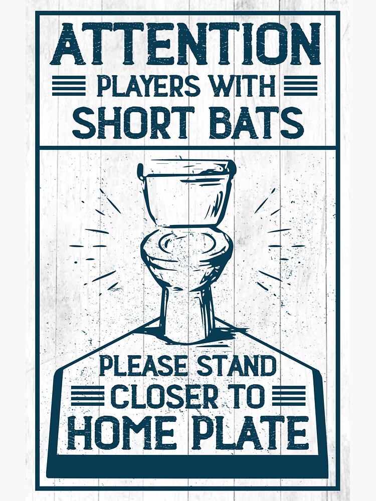 "Baseball Player Bathroom Poster, Funny Baseball Wall Art, Baseball ...