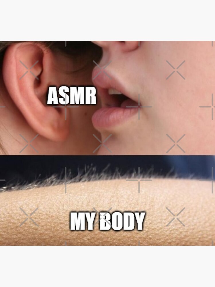 "ASMR Meme" Sticker for Sale by alexaldridge | Redbubble