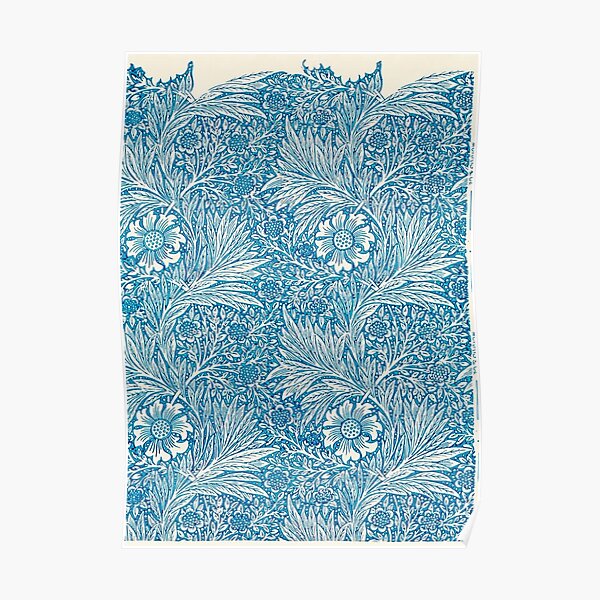 "The Blue Flowers - Natural Floral Print" Poster for Sale by arkoxo ...