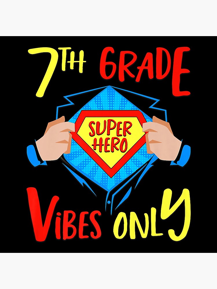 Póster «7mo grado Regreso a la escuela Séptimo grado Vibraciones» de ...