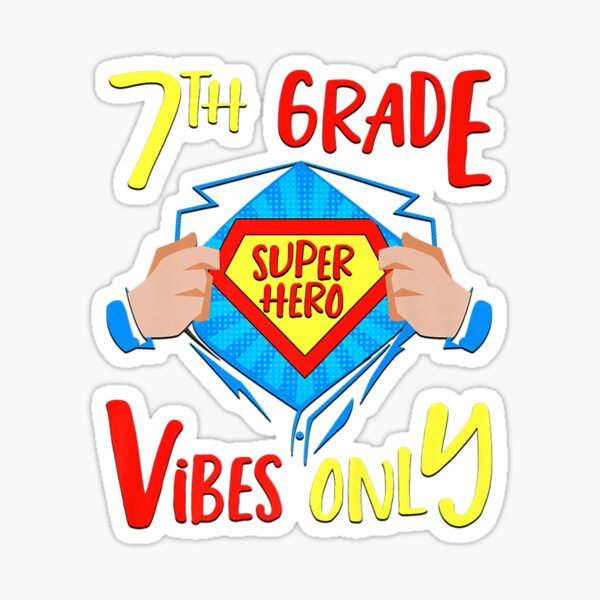 "7th Grade Back To School Seventh Grade Vibes" Sticker for Sale by ...