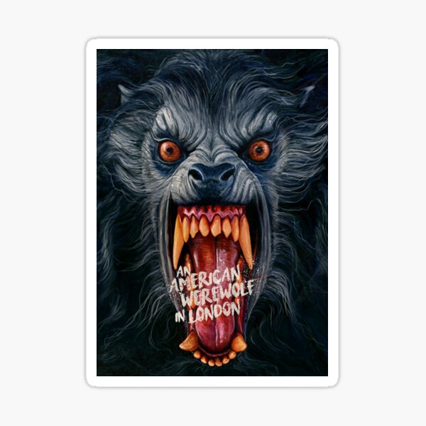 "An American Werewolf in London" Sticker for Sale by dbelov | Redbubble