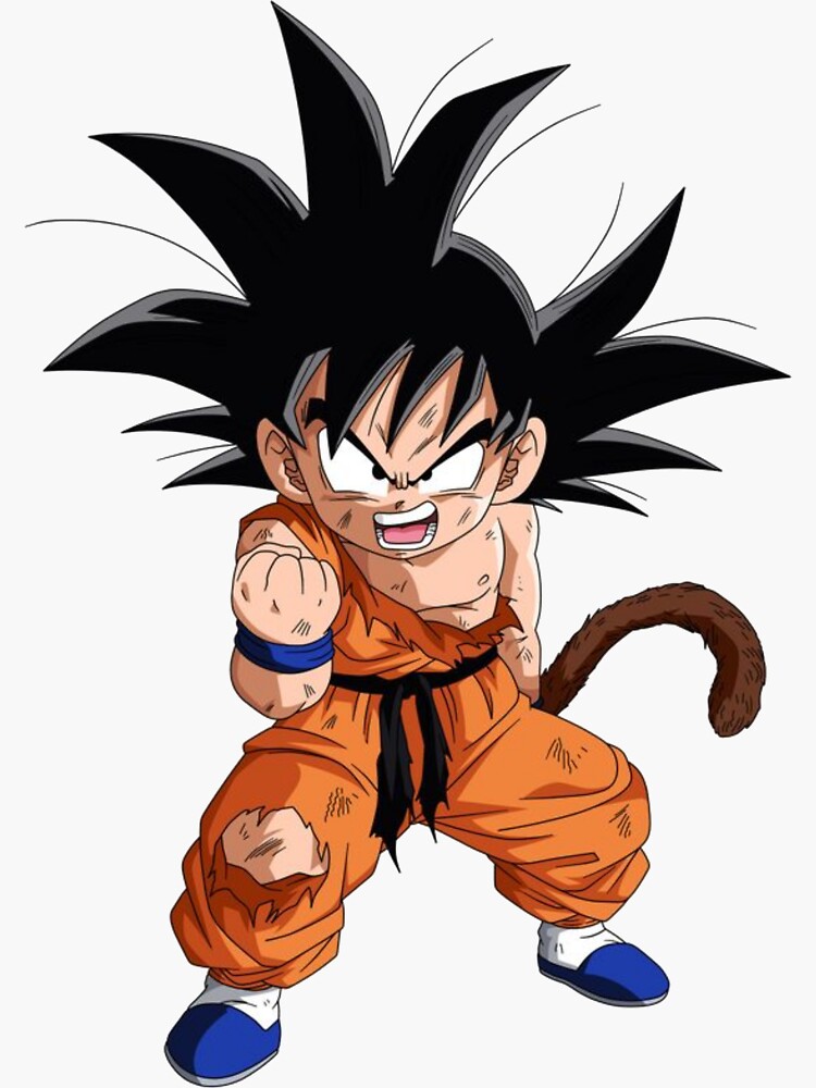 Pegatina «Goku enojado» de Cursed-Teemo | Redbubble