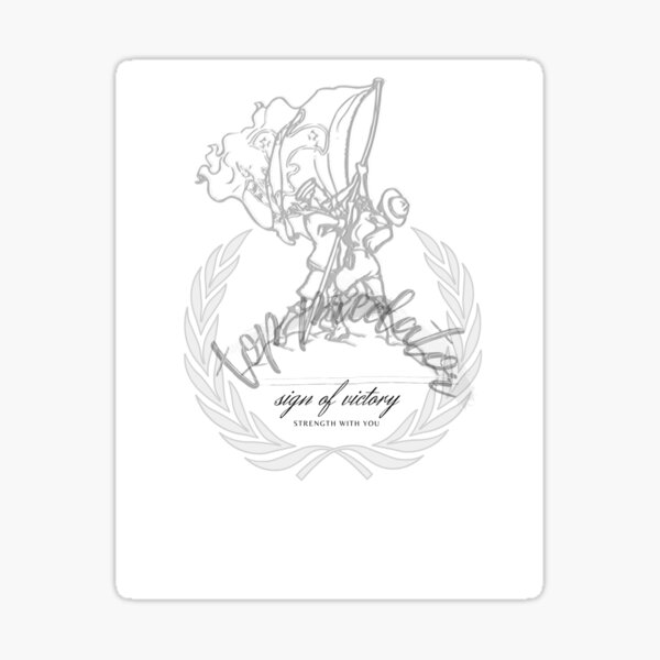 "logo of victory" Sticker for Sale by Moodgangster | Redbubble