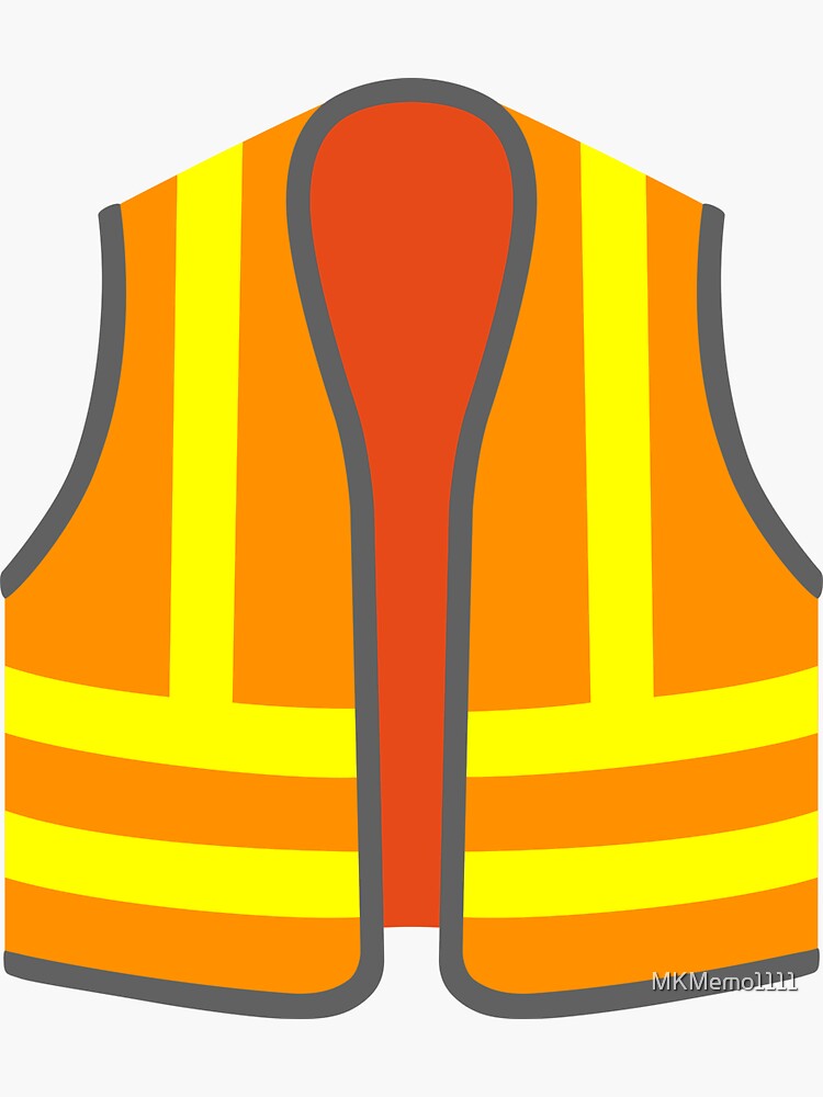 "Safety Vest" Sticker for Sale by MKMemo1111 | Redbubble
