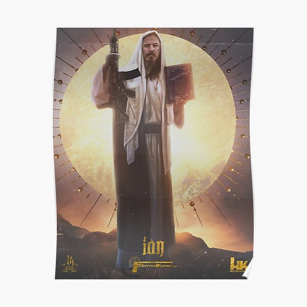 "Gun Jesus" Poster for Sale by Liberal-Designs | Redbubble