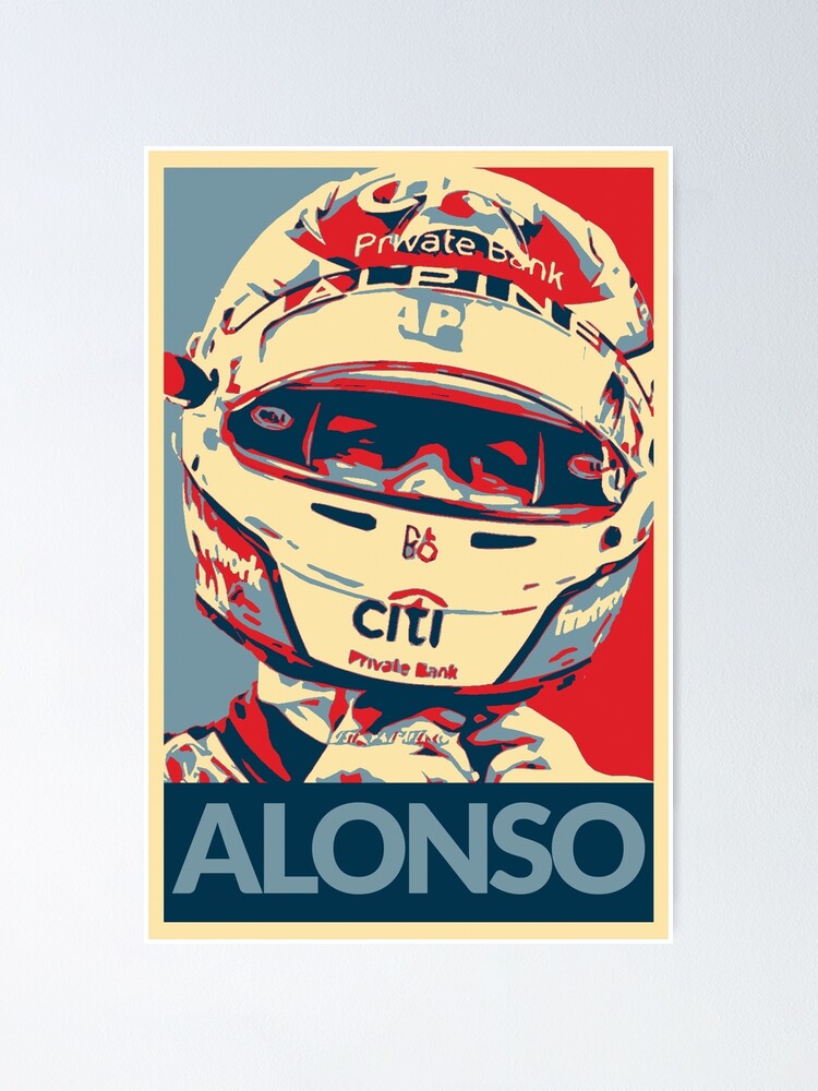 "Fernando Alonso F1" Poster by Bredi17 | Redbubble