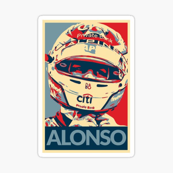 "Fernando Alonso F1" Sticker for Sale by Bredi17 | Redbubble