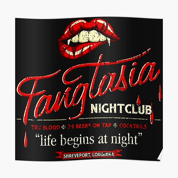 "Vampire night club" Poster by beckjeromeah | Redbubble