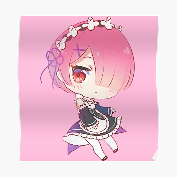 "Ram ReZero Chibi" Poster for Sale by Zenozen | Redbubble