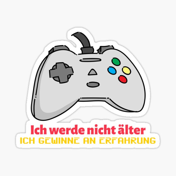 "Funny gaming saying controller gamer" Sticker for Sale by Rene-Greff ...