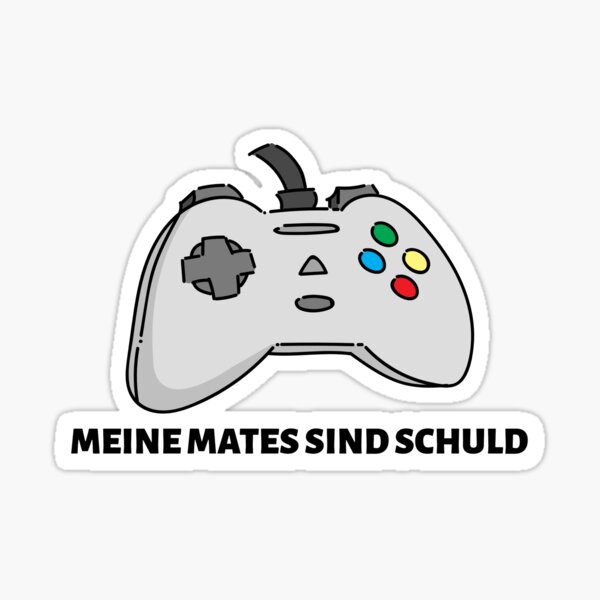 "Funny gaming saying controller gamer" Sticker for Sale by Rene-Greff ...