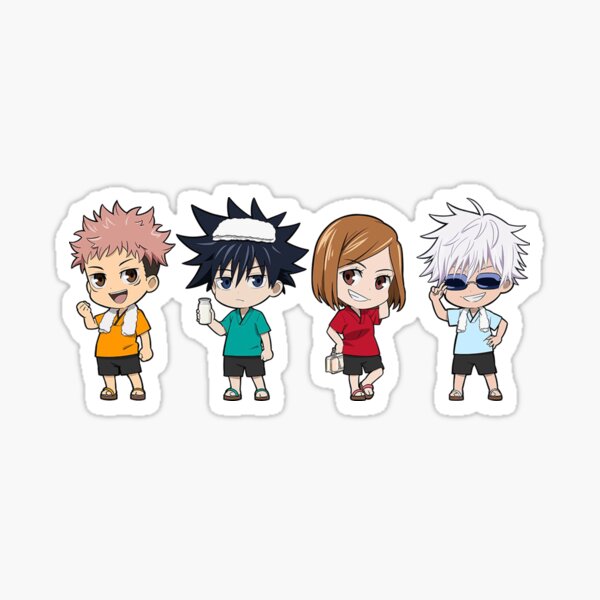 "Chibi Squad" Sticker by youngtrendsette | Redbubble