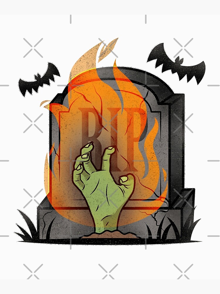 "Headstone RIP" Poster by Koutous | Redbubble